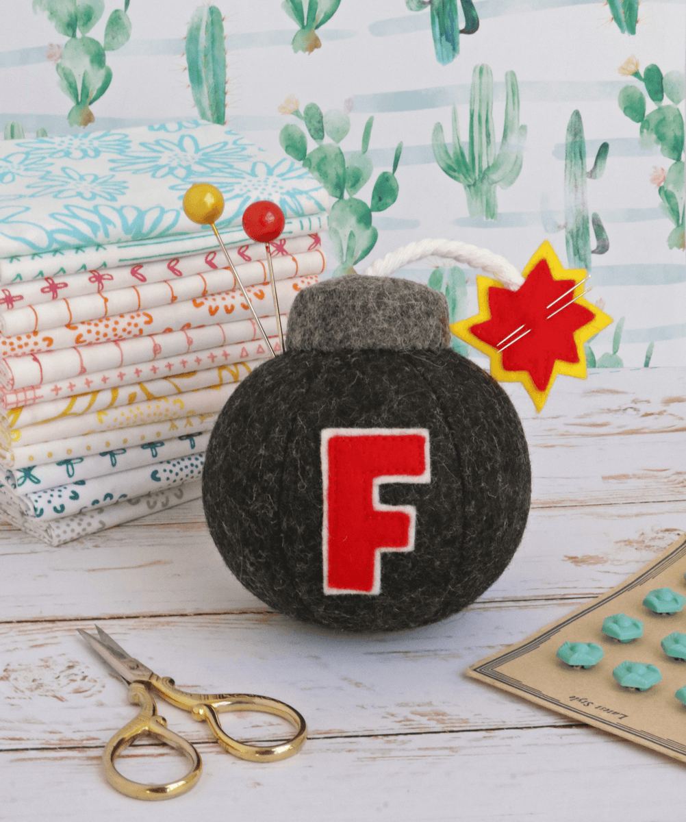 F Bomb pin cushion pattern – jodiericrac